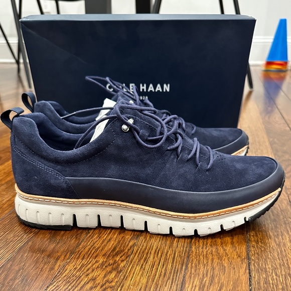 Cole Haan | Shoes | Cole Haan Zergrand Rugged Oxfords Bluberry Suede ...